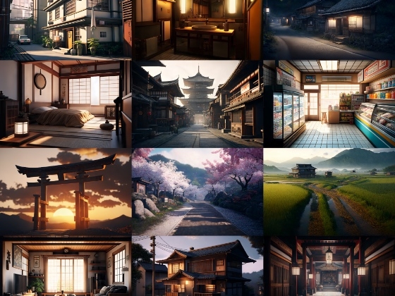 【超リアルな和風系の背景】著作権フリーの高解像度画像(100枚) - Indie8bit【インディー8ビット】